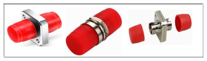 FC Big D Type Metal Fiber Optic Adapter , Fiber Optic Bulkhead Connector