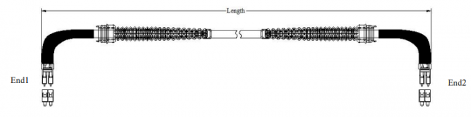 NSN boot LC duplex Fiber Optic Jumper NSN-NSN LSZH 7.0mm diameter