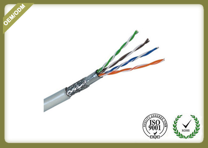 Shielded 24AWG Cat5e SFTP Network Fiber Cable With Pure Copper High ...