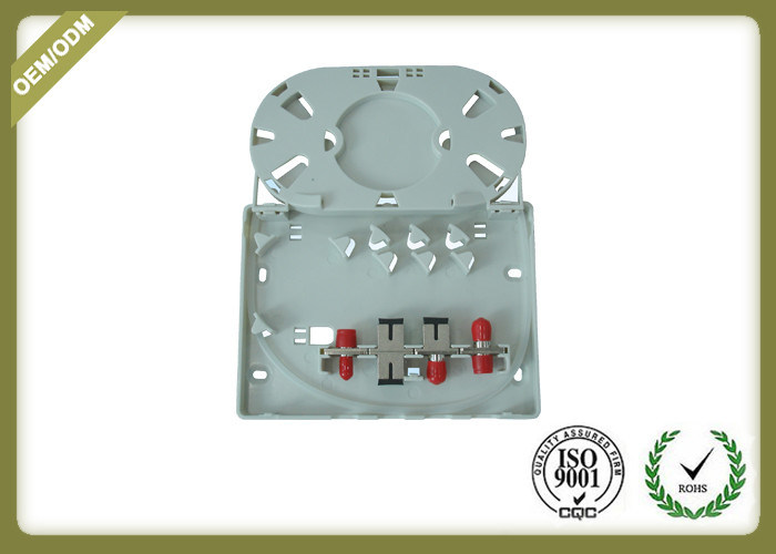 Indoor Wall Mount Fiber Optical Network Terminal Box 4 Cores ABS Material