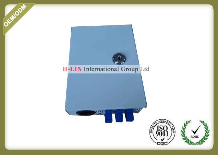 Metal Fiber Termination Box 6 Port , Fiber Optic Cable Junction Box For ...