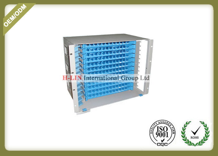 7U Height 144 Ports Fixed Optical Fiber Distribution Box Unit For SC ...