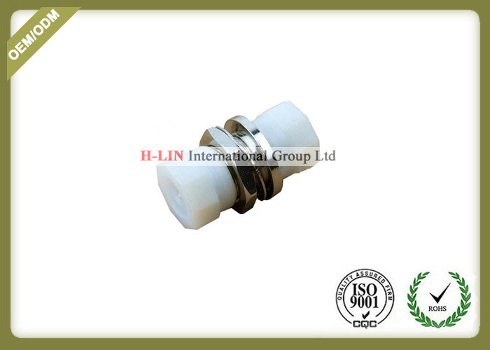 FC Big D Type Metal Fiber Optic Adapter , Fiber Optic Bulkhead Connector