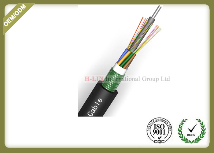 24~144 Core Fiber Optic Outdoor Cable With Armoured Metallic Strength ...