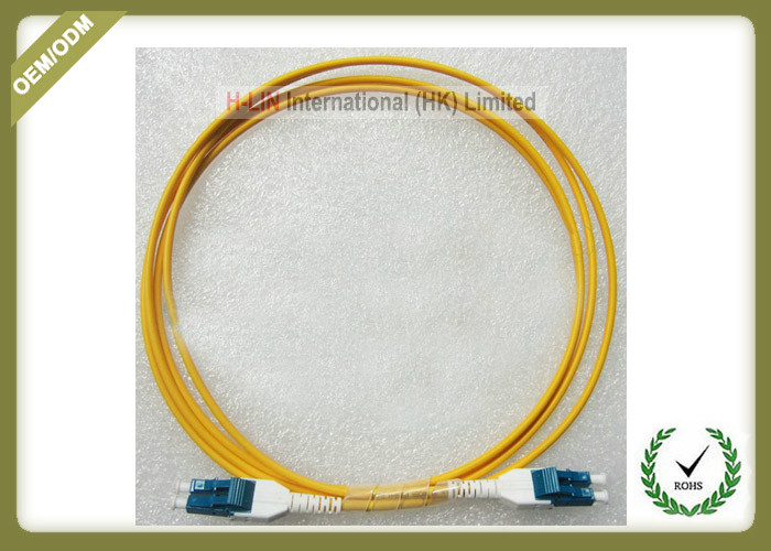 Multimode Fiber Optic Patch Cord , Duplex Fiber Optic Cable With Low ...