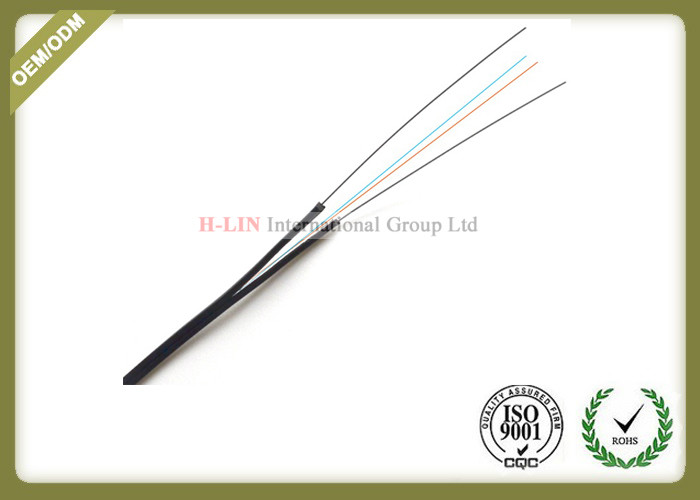 Bow - Type Fiber Drop Cable 2 Core Indoor For Telecommunications Industry